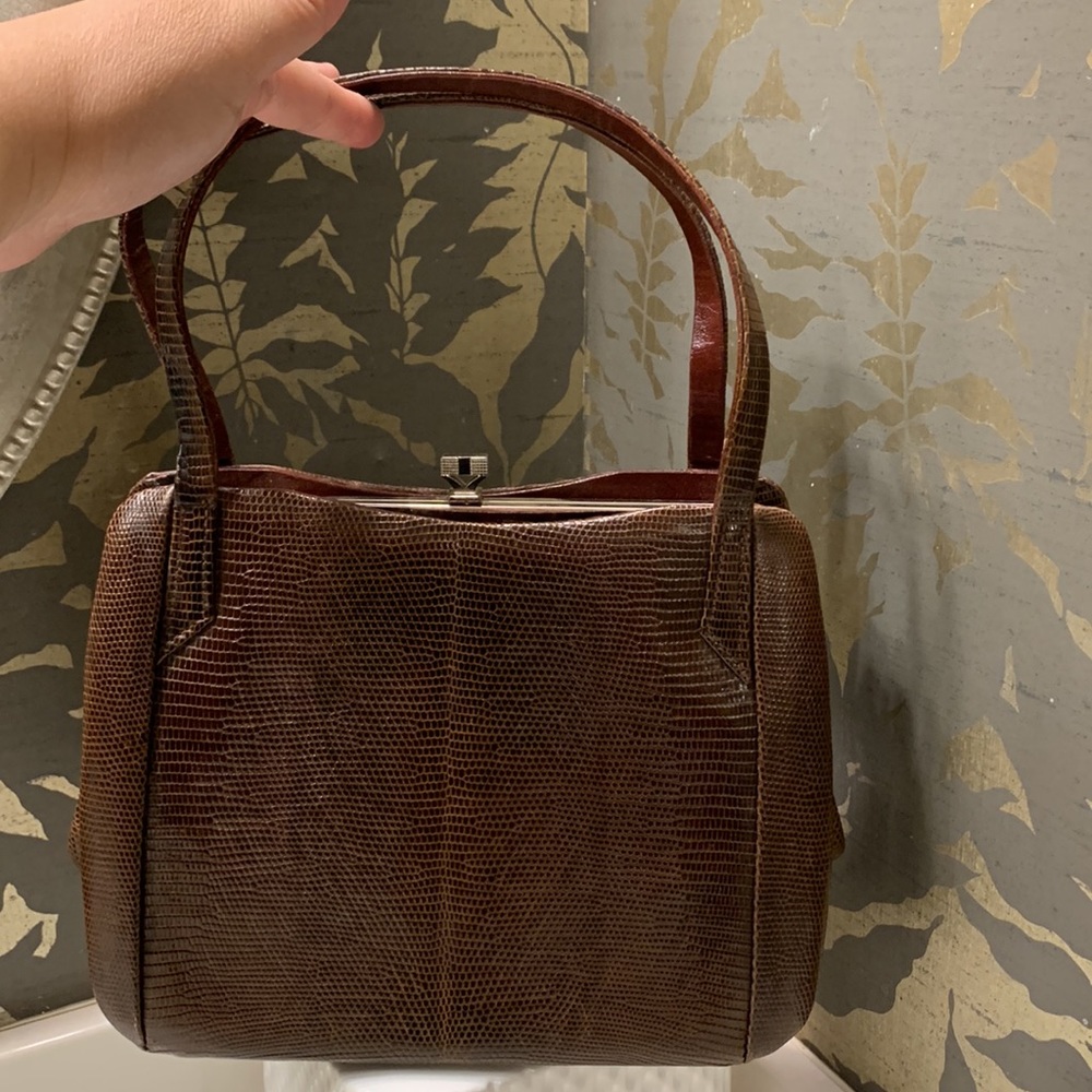 Genuine Lizard Skin Bag - Gem